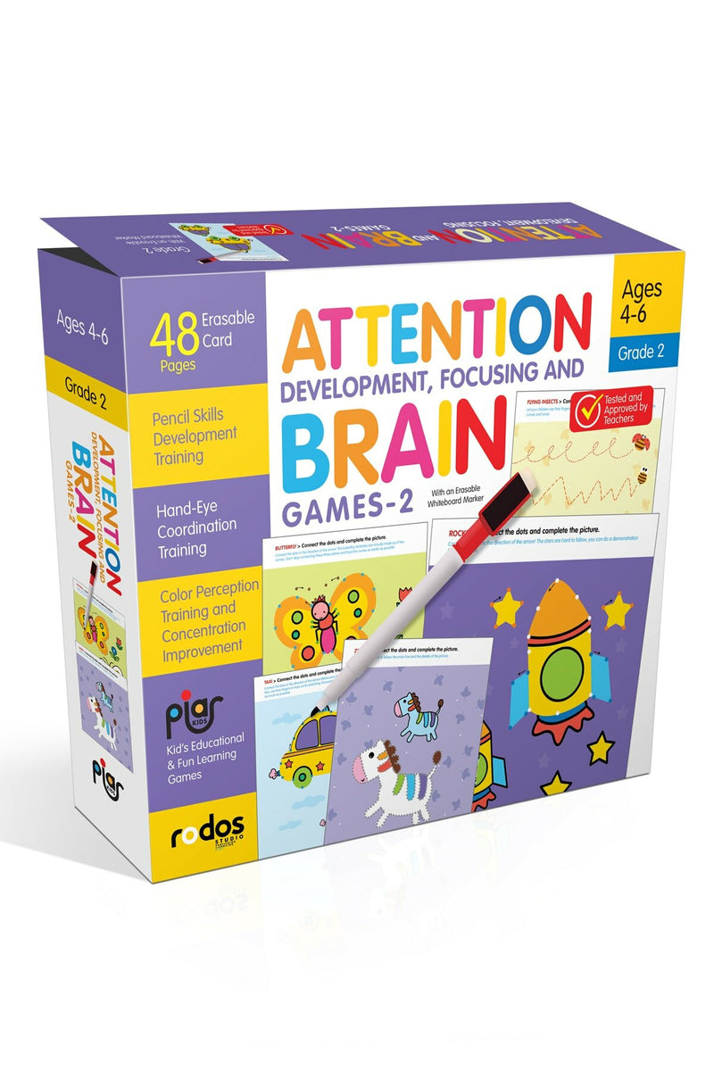 Piar Kids Attention Development, Focusing And Brain Games-2 (Grade 2) – ANT Stores